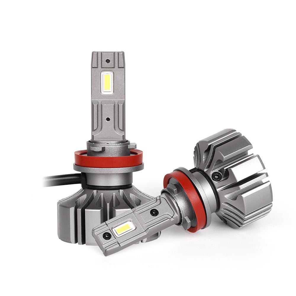 H11/H8/H9/H16 LED Fanless Headlight/Fog Light Conversion Kit with ...